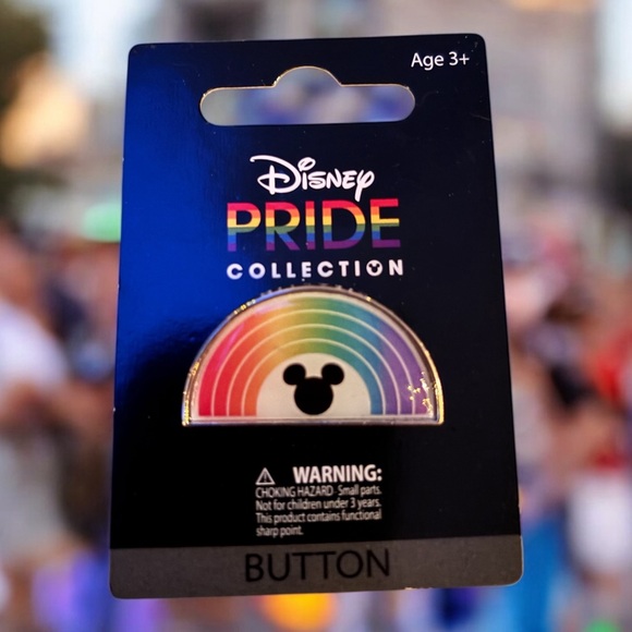 Disney | Accessories | Limited Edition Disney Mickey Pride Button ...